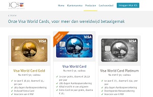 ICS Creditcard Aanvragen of Wijziging Doorgeven